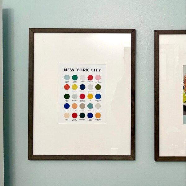 Seattle Color Palette Print - Etsy