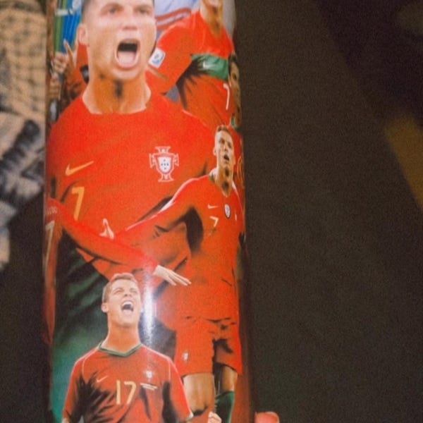 Cristiano Ronaldo Water Bottle Personalized. Soccer Team. 20 Oz ...