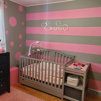 Baby Name Sign Over the Crib Sign Wooden Name Sign Wall - Etsy