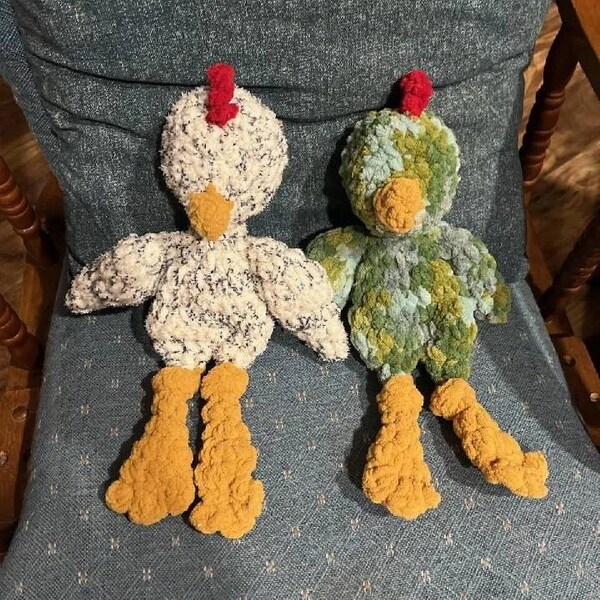 MINI Chickie Chicken Knotted Lovey Crochet Chicken PATTERN - Etsy