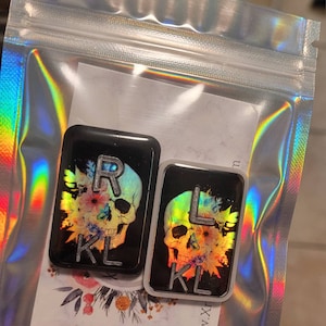 Holographic Floral Skull X-ray Marker Set Skeleton Xray Markers With ...