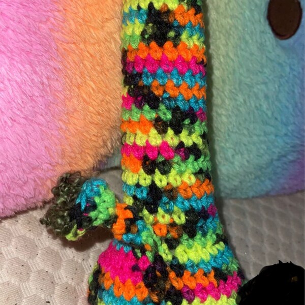 Catnip Bong Kicker, Catnip Crochet, Crochet Cat Kicker, Crocheted Cat ...