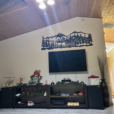 Desert Scene Steel Wall Art 42x 16 - Etsy