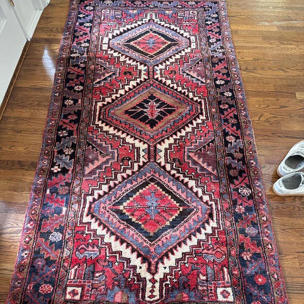 3x4 Antique Baluch Saddle Bag Rug, Hand-knotted With Wool Natural Dyes ...