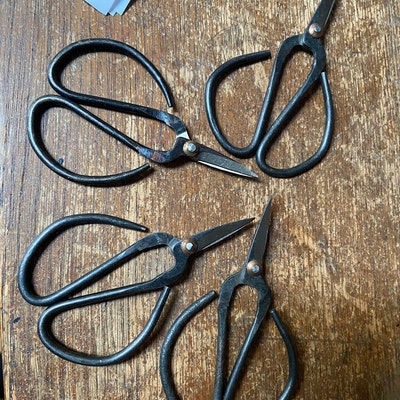 Hand Forged Scissors Primitive Style Leather Scissors 4 to Choose From ...