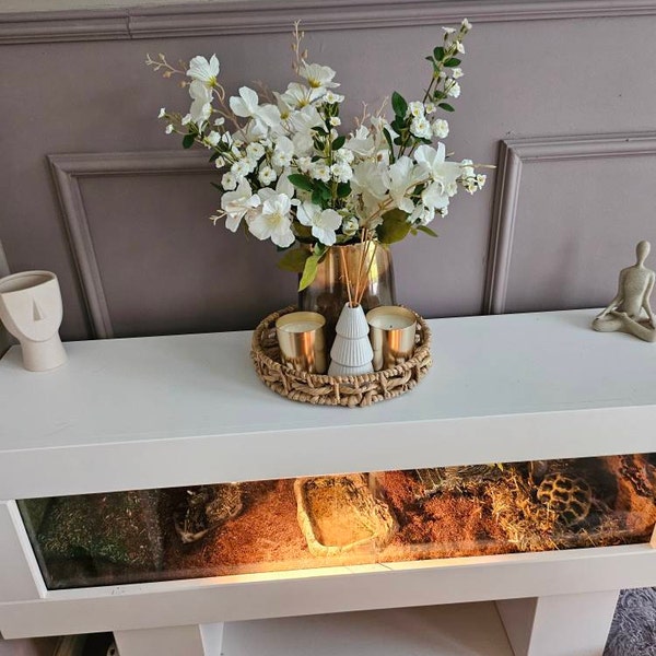 4ft White Modern Reptile Vivarium - Includes LED Light - Etsy UK