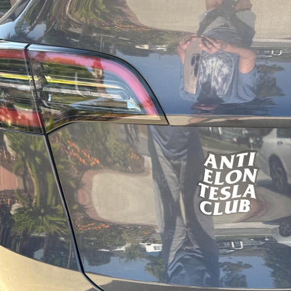 Tesla Owner Bumper Sticker, I Bought This Before ELON WENT CRAZY, Tesla ...