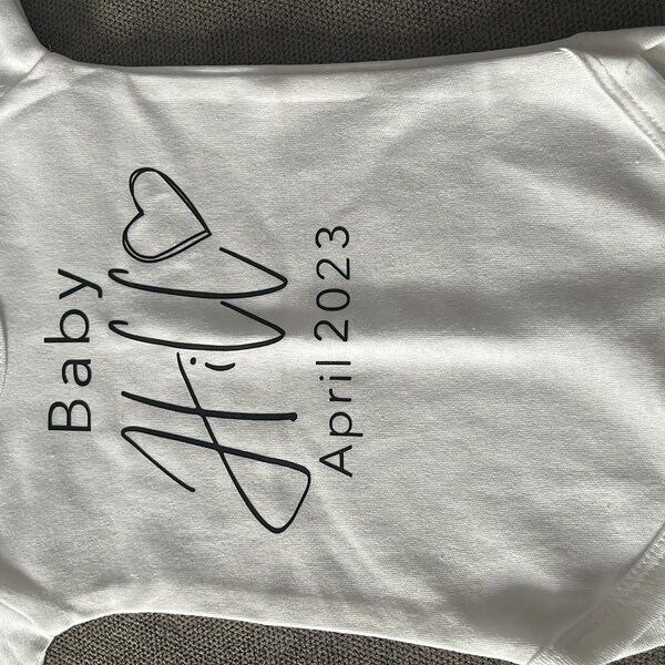 Birth Announcement Baby Grow | and Then There Was Three | Body Suit ...