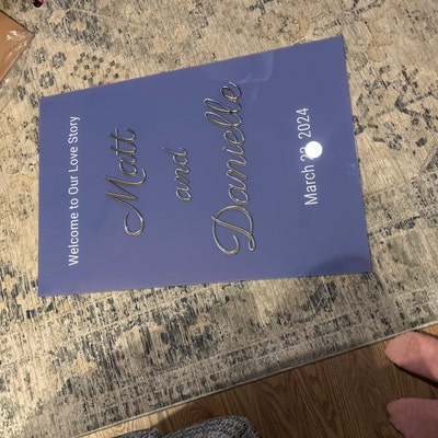 Multi Color Welcome Sign and Seating Chart, 5mm WPC Wood Unique Beach ...