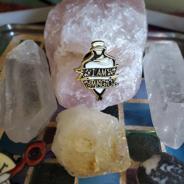I Am Magic Enamel Pin, Magic Potion Pin, Liquid Luck, Felix Felicis ...