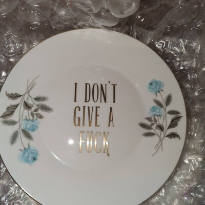 Decorative Plate Be Nice or Leave Funny Housewarming Present Modern ...