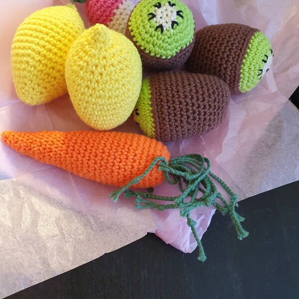 Crochet Bacon Toy/crochet Food/soft Toys/crochet Miniature Food/pretend ...