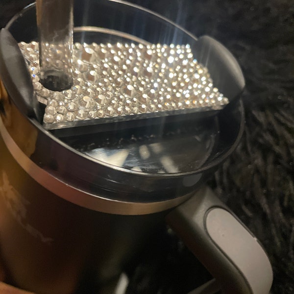 3D Printed Rhinestone Stanley Inspired Tumbler With Removable Lid - Etsy