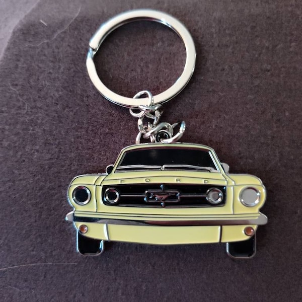1965 Ford Mustang Keyring – Classic Muscle Car Gift - Etsy