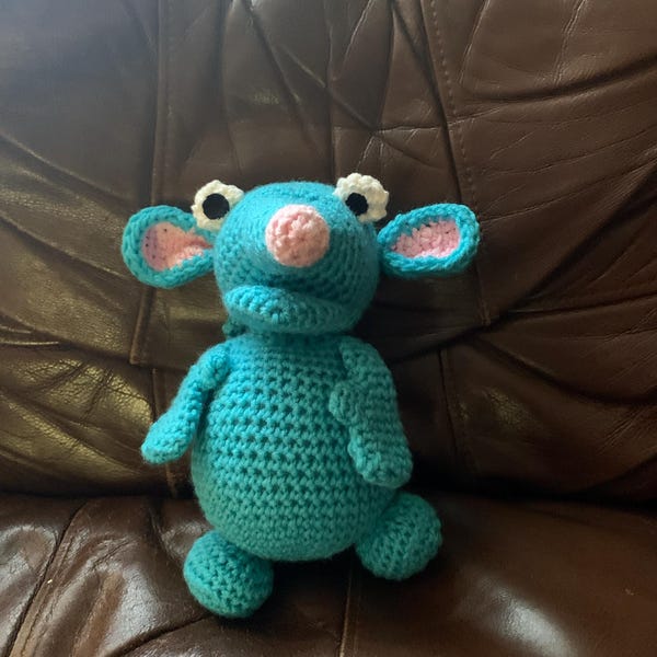 Tutter Blue Mouse Crochet Pattern PDF | ENGLISH | Amigurumi | Toy ...