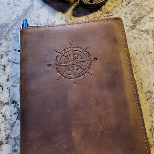 Large Leather Journal, Personalized Full Grain Leather Journal 6x8 ...