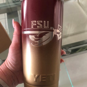 New England Patriots Powdercoated Yeti Tumbler Free | Etsy