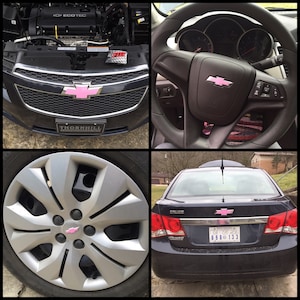 Pink Chevy Emblem Vinyl Wrap Kit 2 Sheets - Etsy