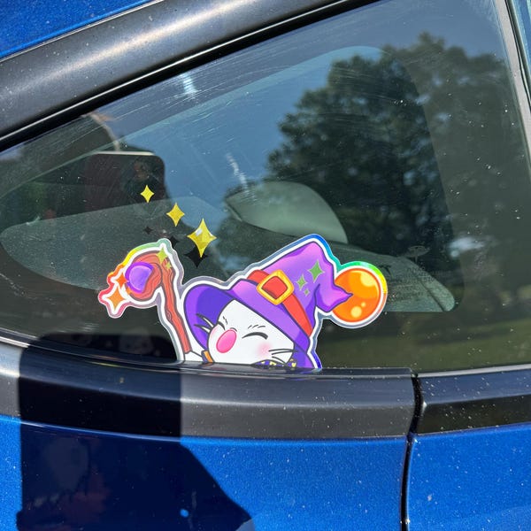Moogle Vinyl Peeker Sticker Final Fantasy Car Safe - Etsy