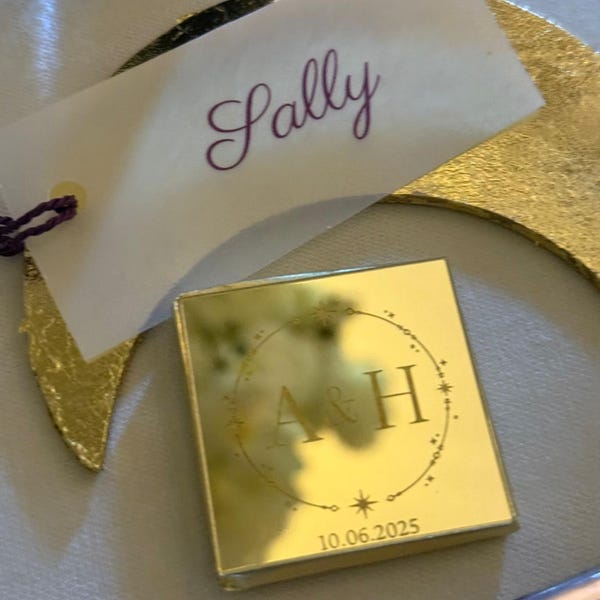 50 Chocolate Favors, Wedding Favors for Guests, Engagement Chocolate ...