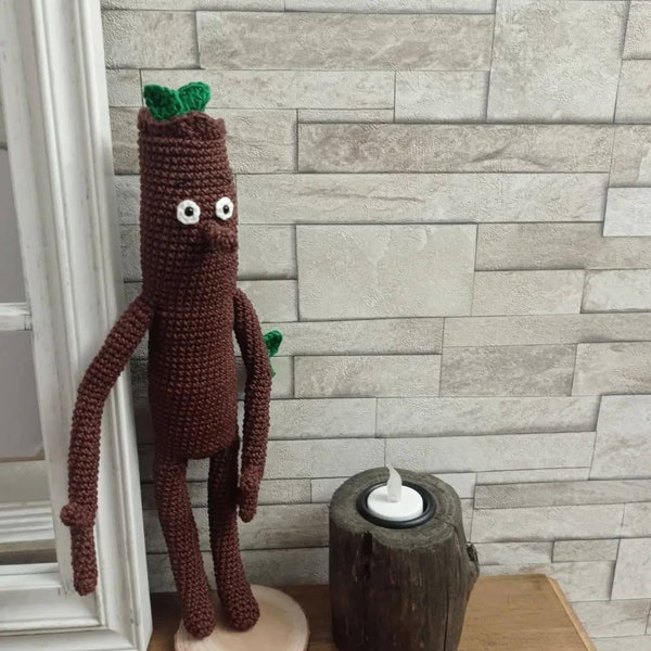 Stick Man Crochet Pattern: Amigurumi Stickman Tree Branch Toy Tutorial ...