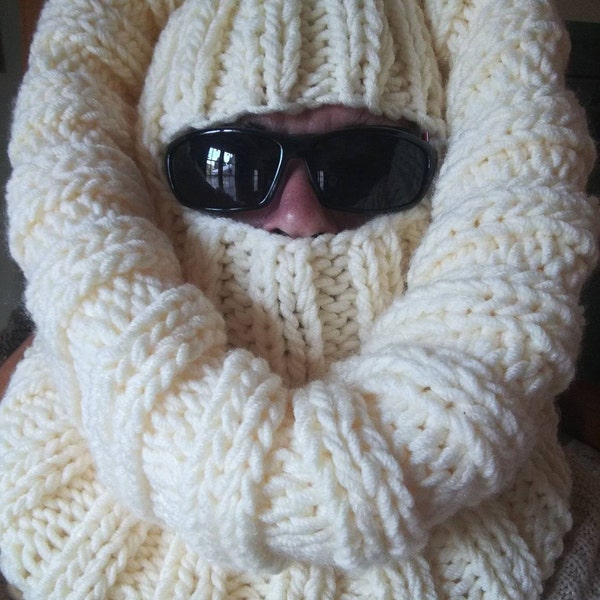 Knit Loopy Merino Wool Long Sweater, Chunky Knit Thick Pullover ...