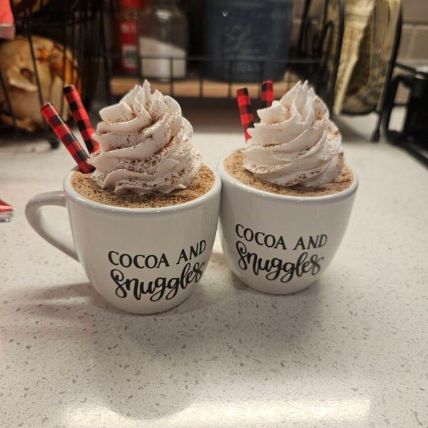 Faux Marshmallow Buddy, Hot Cocoa, Fall/christmas Tiered Tray Decor ...