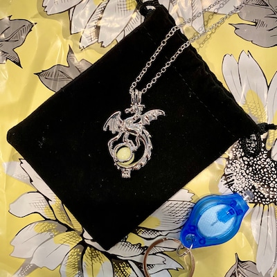 Glow in the Dark Fairy Necklace, Tinkerbell Necklace, Glow in the Dark ...