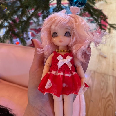 Cream & Brown Dress for Bjd MSD and Tonner Dolls - Etsy