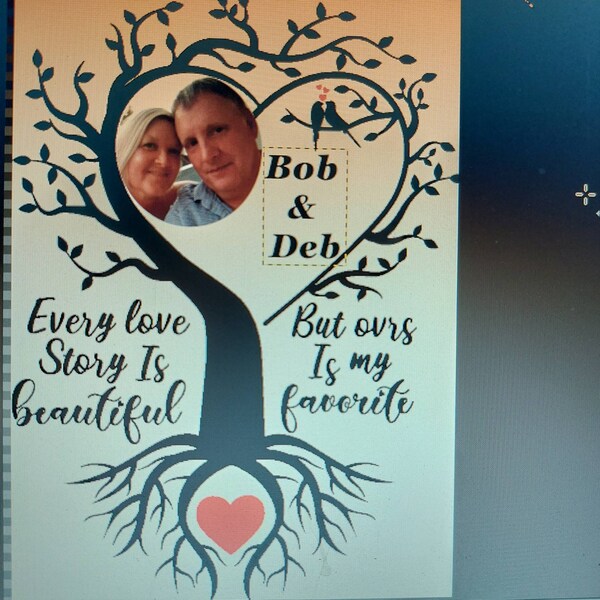 Love Tree SVG, Valentine’s Day SVG, Wedding Tree Gift, Love SVG, Cut ...