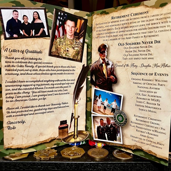 ALL BRANCHES - Custom Military Retirement Program - Etsy