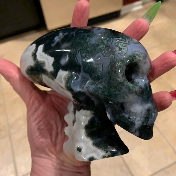 Skullis Crystal Skull, Five Poisons 5.2 Carnelian Carved Crystal Skull ...