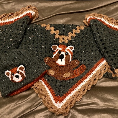 Crochet Pattern INSTANT PDF DOWNLOAD Nellas Cottage Red Panda Red Panda ...