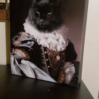 Custom Royal Cat Portrait, Renaissance Cat Painting, Pet Lovers Gift ...