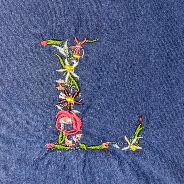 Floral Font Embroidery, A-Z Full Flower Alphabet Machine Embroidery ...
