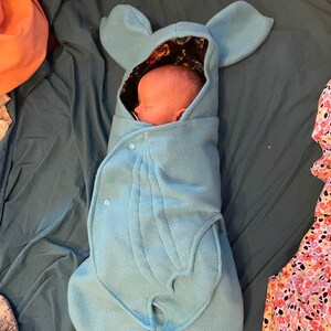 Newborn Pink Sally Baby Bat Swaddle Blanket / Infant Fleece - Etsy