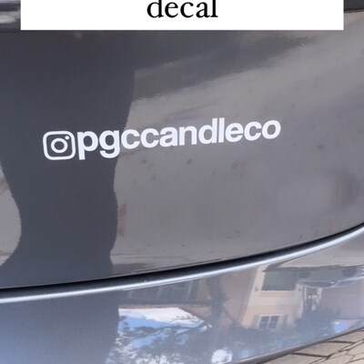 Custom Instagram Name Vinyl Decal Personalized IG Username Sticker ...