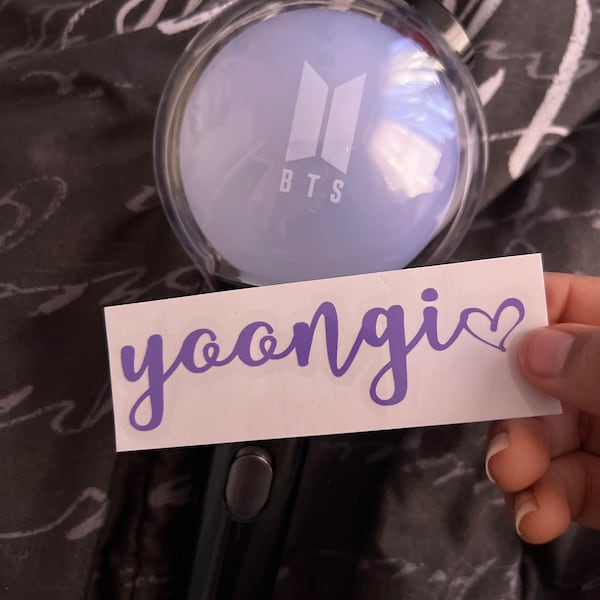 BTS Heart Lightstick Decals - Etsy