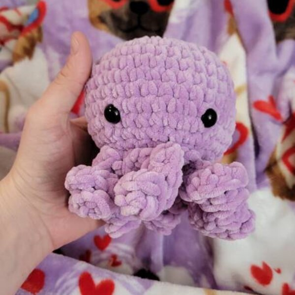 Pdf-octoplushie Rattle No Sew Crochet Pattern With Crochet Eye ...