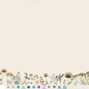 Minimalist Wildflower Wallpaper Neutral Aesthetic Desktop Background ...