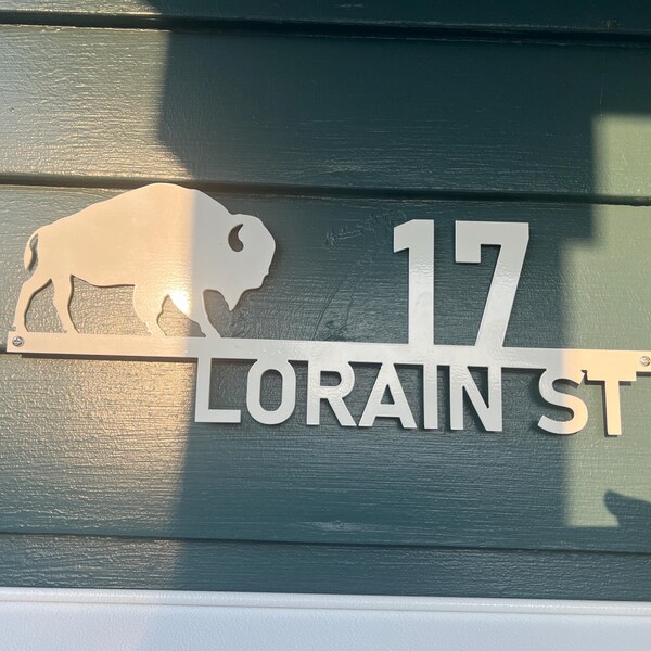 Metal Buffalo Sign, Metal Buffalo, Buffalo Metal Artwork, Buffalo Home ...