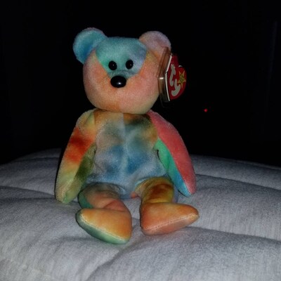 Ty Beanie Babies. Choice of Tye Dye Bear Group 2, Peace, Mellow, Groovy ...