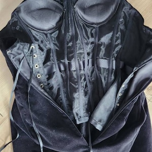 Strong Black Corset Net Mesh, No Stretch Corsetry Fabric, Soft Strong ...