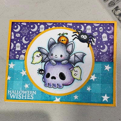 PNG Sweet Ghosts Digi Stamp Halloween Digi Stamp Cute - Etsy