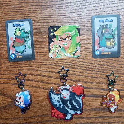 Splatoon 3 Squid Sisters Agent 3 Deep Cut STAY FRESH Glitter Epoxy ...