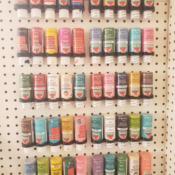 Hobby Storage - 2 Oz Bottle Acrylic Paint Racks Holders for Peg Board ...