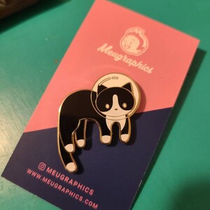 Black Space Cat Enamel Pin - Etsy Canada