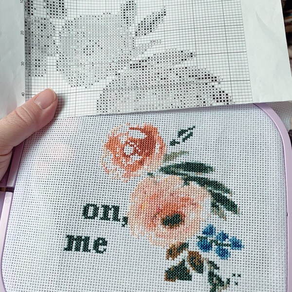 Personalised Cross Stitch Pattern Monogram Cross Stitch Custom Cross Stitch Letter Initial Cross ...