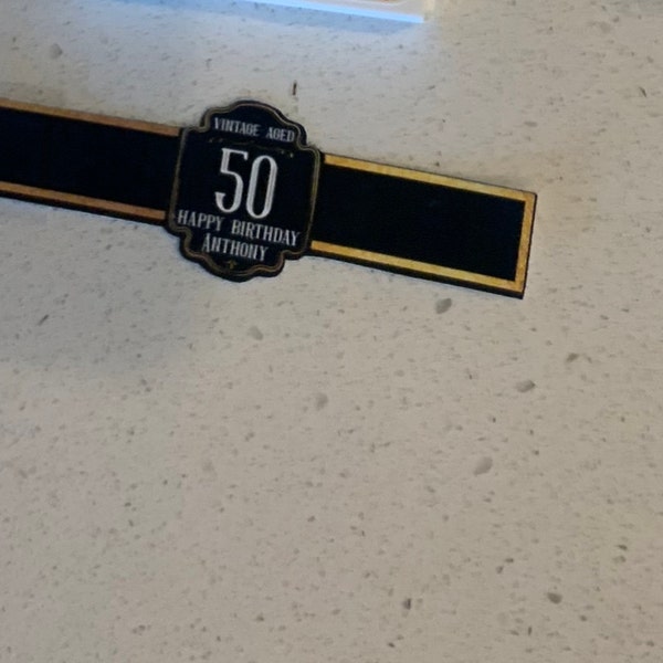 Custom Birthday Cigar Labels, Custom Milestone Cigar Labels, 30th, 40th ...