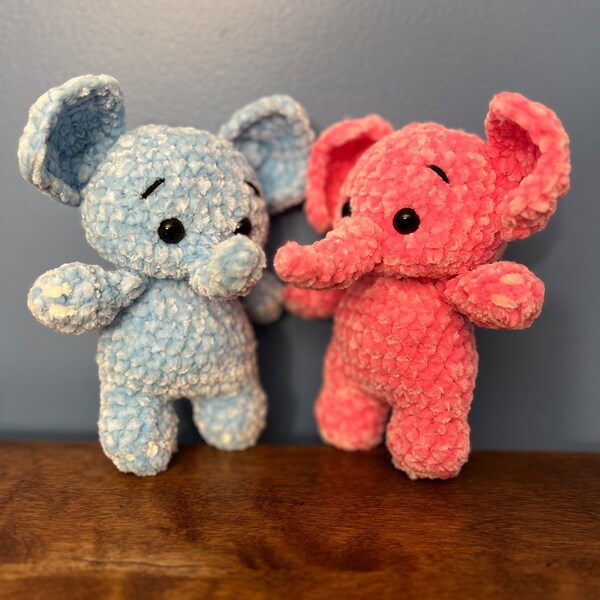 Pocket Elephant Pattern/ Amigurumi/ Tutorial/ Crochet Pattern/ Digital ...